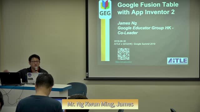 Go eLearning - AiTLE Google Summit 2018 — Google Fusion Table with App Inventor